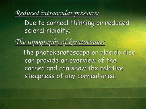 Keratoconus Presentation And Treatment Ppt Ppt