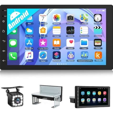 Android Autoradio Din Bluetooth Pouces écran Tactile Navi WiFi GPS Radio FM RDS Téléphone