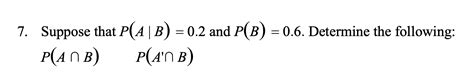 Solved Suppose That P A B And P B Chegg Com