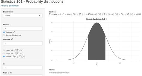 Statistics Probability And Mathematical Functions Normal Distribution Interval Probability