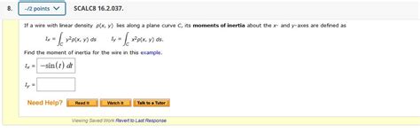 solved 6 0 1 points previous answers scalc8
