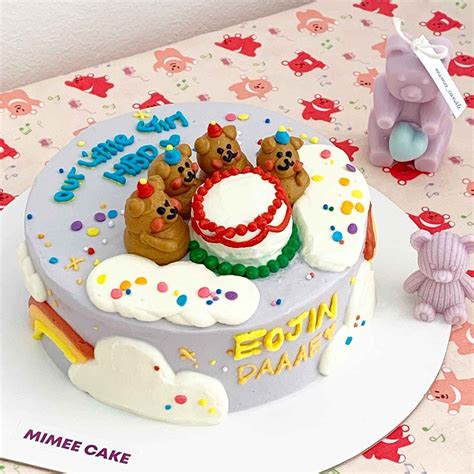 미니사이즈 기념일케이크 직접 제작하기 솜씨당