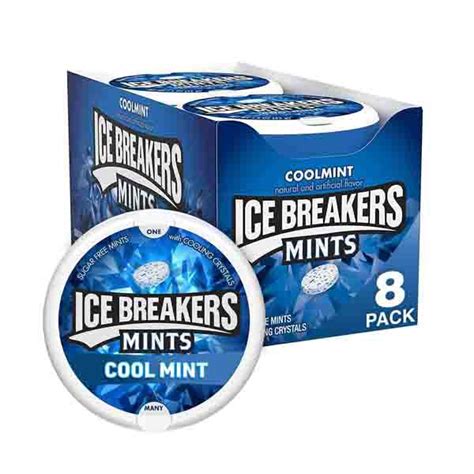 Ice Breakers Cool Mint Sugar Free Breath Mints Box 340g Headsup Sa