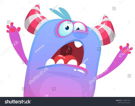 Cartoon Monster Halloween Illustration Stock Vector Royalty Free