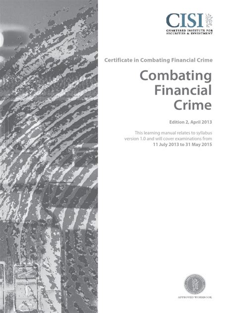 Cisi Combating Financial Crime Ed2 Pdf Money Laundering Treaty