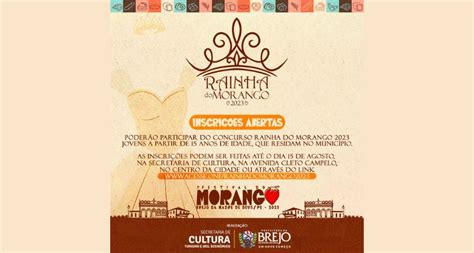 Inscrições Abertas Para O Concurso Da Rainha Do Morango No 1º Festival