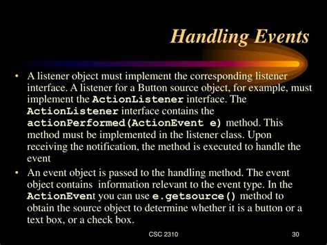 Ppt Event Handling In Java Powerpoint Presentation Free Download