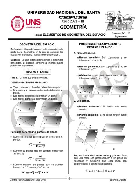 Geometria Semana 10 2021 Iii Pdf Perpendicular Geometria Plana