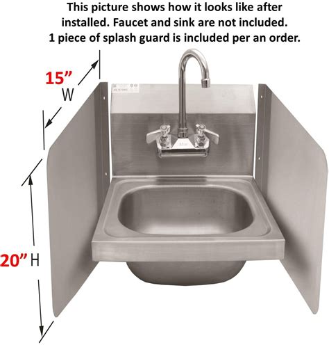 Gsw Stainless Steel Wall Mount Splash Guard For Commercial Restaurant