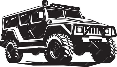 Premium Vector Military Pathfinder 4x4 Black Emblem Battle Ready