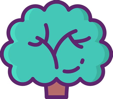 A Cartoon Tree With A Smiley Face 51407992 Vector Art At Vecteezy