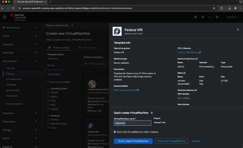 Create A Virtual Machine Openshift Virtualization And Application