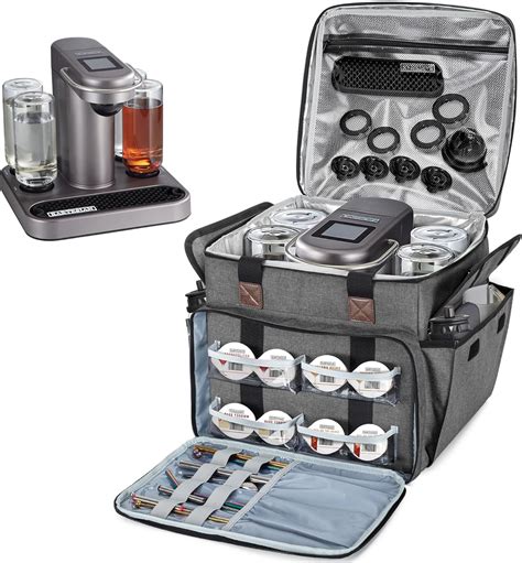 Curmio Carrying Case Compatible With Bartesian Cocktail Machine Insulated Cocktail