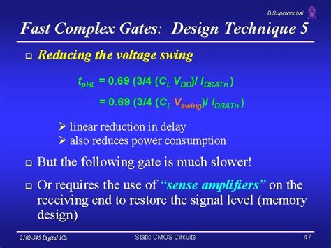 Chapter 6 Static Cmos Circuits Boonchuay Supmonchai Integrated