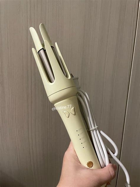 雙向自動捲髮棒 頂配版 32mm 水潤負離子 4段溫控 大捲 蘋果綠 220v 50hz 140 200度c 電視及其他電器 其他家庭