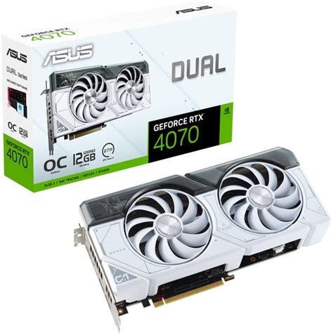 ASUS GeForce RTX 4070 DUAL OC WHITE, Grafikkarte DLSS 3, 3x DisplayPort ...