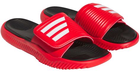 Adidas Alphabounce Slide 2 0 Sandal In Red Lyst