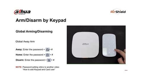 How To Arm And Disarm The Security System