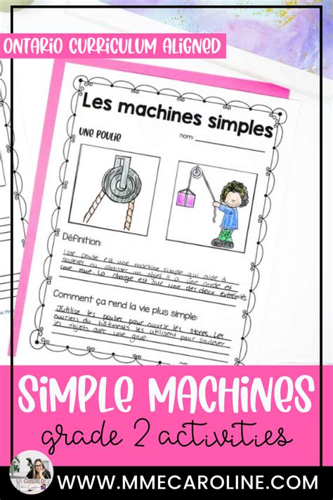 These Simple Machines Grade 2 Activities Are All Aligned With The