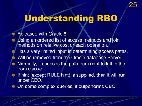 Ppt Understanding Oracle Optimizer Rbo Versus Cbo Powerpoint