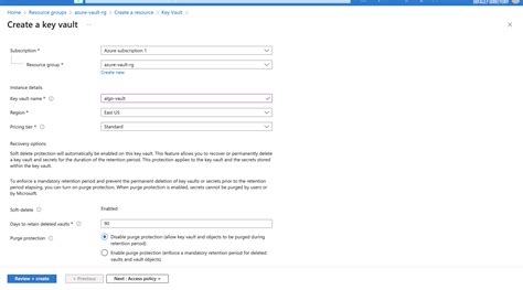 using azure key vault for wallet transactions using javascript