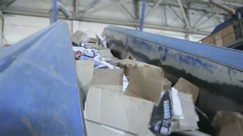 Paper On The Sorting Conveyor Waste Sor Stock Video Pond