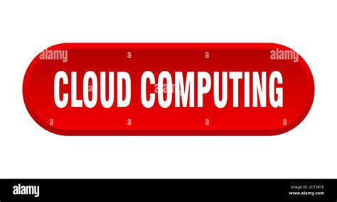 Cloud Computing Button Rounded Sign Isolated On White Background Stock Vector Image And Art Alamy