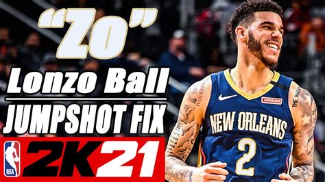 Lonzo Ball Jumpshot Fix NBA2K21 With Side By Side Comparison YouTube