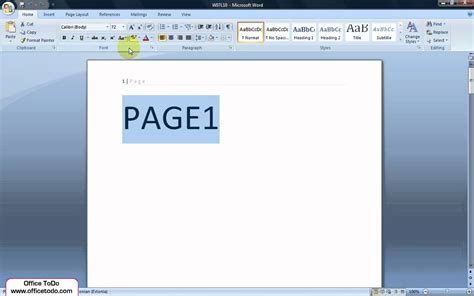 How To Remove All Text Formatting Word 2007 Youtube