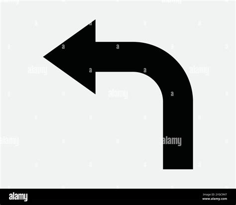 Up Turn Left Path Direction Navigation Position Turning Arrow Arrowhead Point Pointing Svg Road