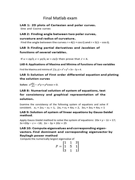 Matlab 001 Pdf Equations Integral