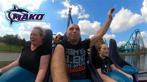 Mako 4k Multi Angle Front Row On Ride Pov Seaworld Youtube