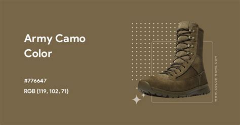 Army Camo Color Hex Code Is 776647