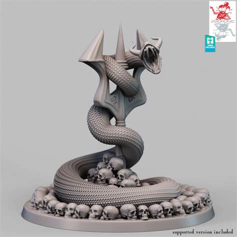 3d Printable Asmodeus The Serpent By 2moronic Miniatures