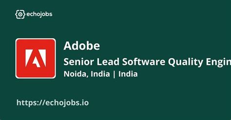 Hiring Senior Lead Software Quality Engineer Noida India India Java Python Javascript R