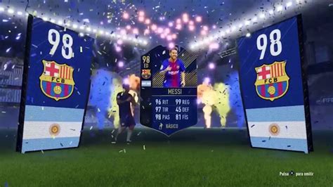 Fifa 18 Toty Messi In A Pack Youtube