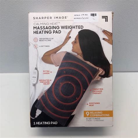 Calming Heat 12 In X 24 In Massaging Weighted Heating Pad Cwt05112