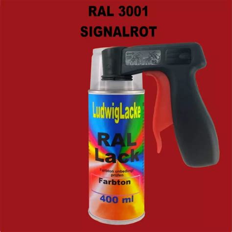 Ral 3001 Rouge Signalisation Aérosol Brillant 400ml Laque Teintée