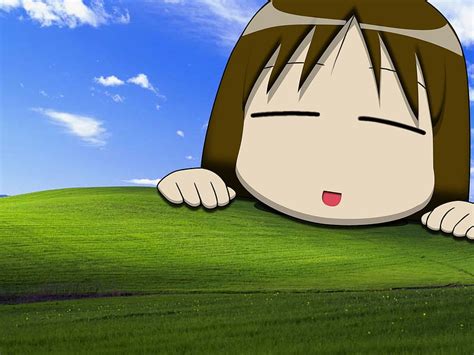 Windows Invasion By Osaka Windows XP Bliss Cartoon Grass HD Wallpaper