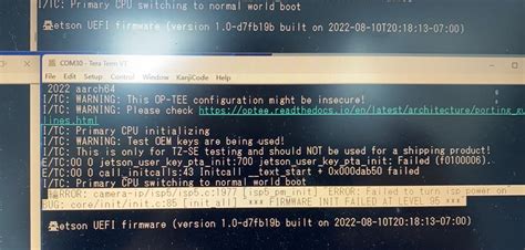 Can Not Boot Up Camera Error Jetson AGX Orin NVIDIA Developer Forums