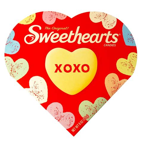 The Original Sweethearts Candies Heart Shaped T Box 6 Oz Grocery And Gourmet Food