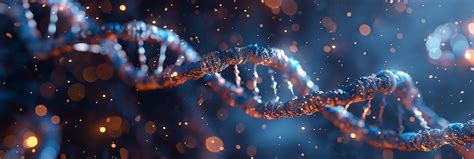 Premium Photo 3d Spatial Dna Blue Background Macro