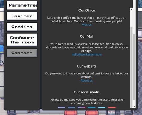 Footer Contact Page Not Translated · Issue 2289 · Workadventure
