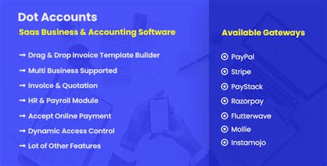 Dot Accounts Saas Business Accounting Software Php Script Bliter Gpl