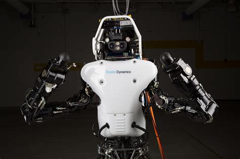 Darpa Atlas Robot Sheds Its Cables Runs Free Video