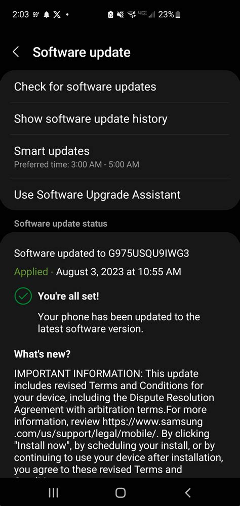 I M Asked To Update Android Phone But The Phone Says It S Up To Date