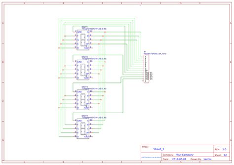 TM Large Seg Digits Buttons EasyEDA Open Source OFF