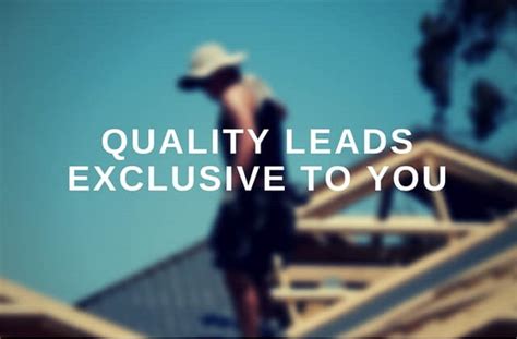Quality Roofing Leads Local Lead Marketing