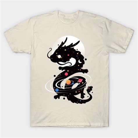 Space Black Chinese Dragon Galaxy Black Dragon T Shirt Teepublic