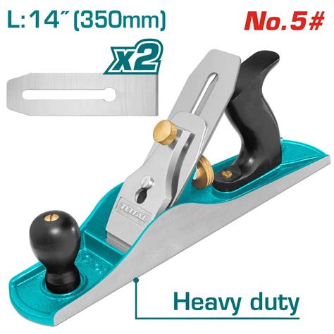 Cepillo Para Carpintero 5 14” 2 Cuchillas Total Thtp0205